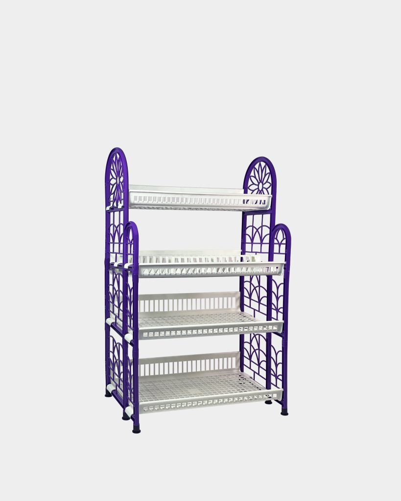 2 Tier Dish Drainer with Cover and Plates - Betterware Plastic