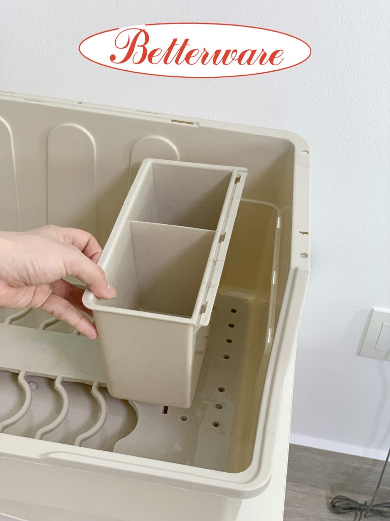 2 Tier Dish Drainer with Cover and Plates - Betterware Plastic