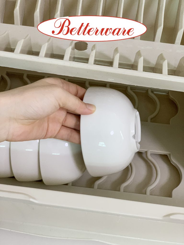 2 Tier Dish Drainer with Cover and Plates - Betterware Plastic